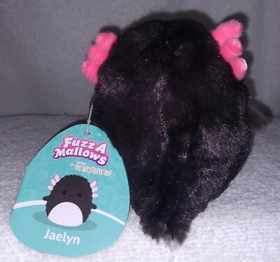 Squishmallows FuzzAMallows Jaelyn the Black Axolotl 5" Plush NWT - Other