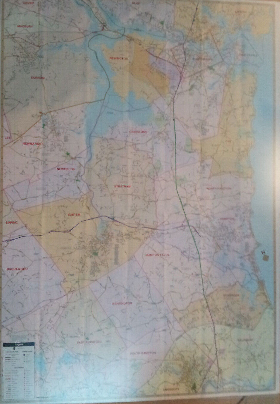 Seacoast NH Laminated Wall Map (K) - Maps & Atlases