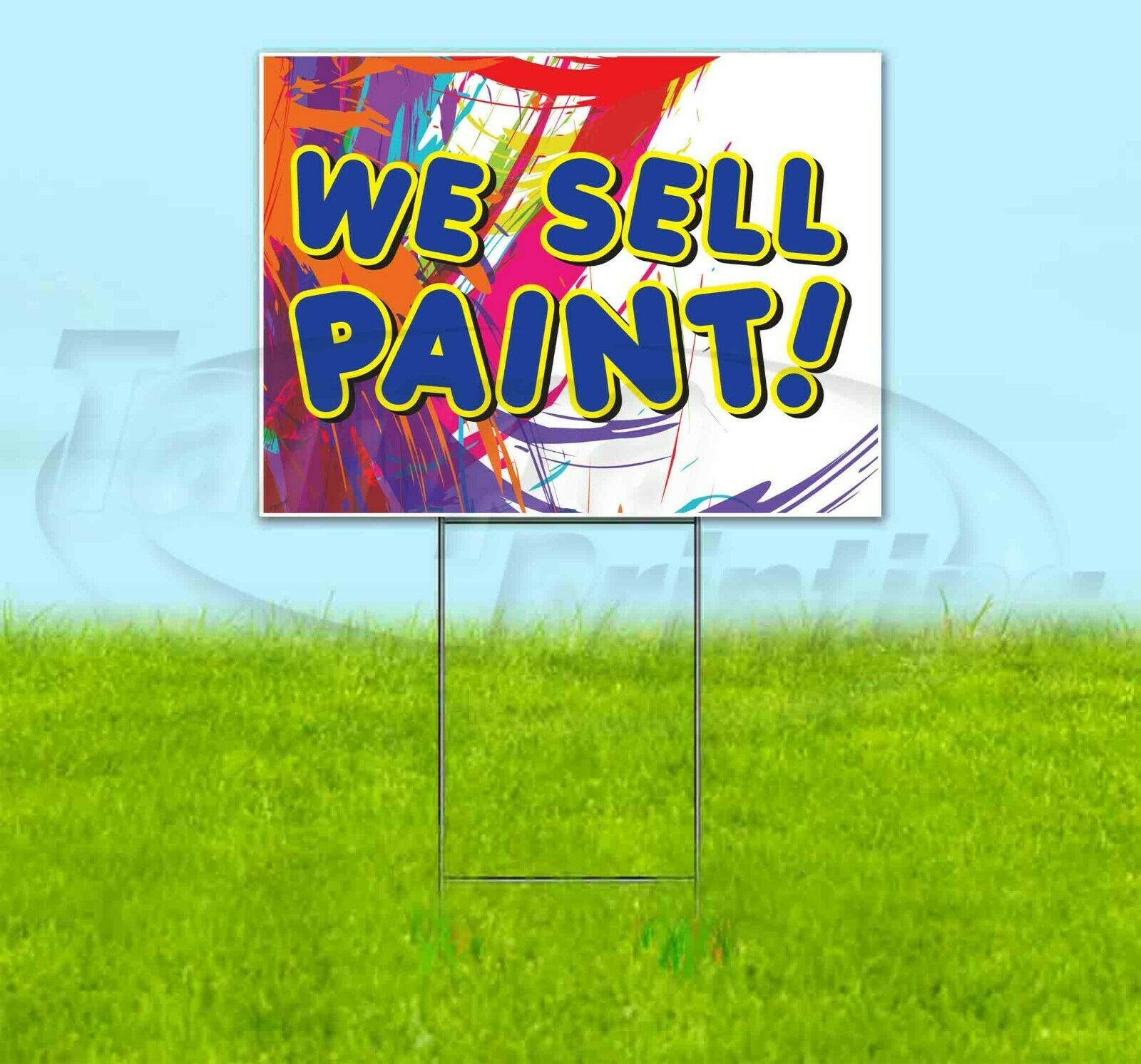 WE SELL PAINT 18x24 Yard Sign Corrugated Plastic Bandit Lawn USA ...