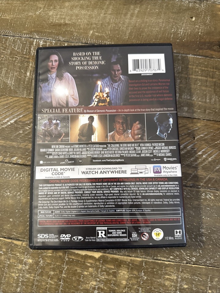 The Conjuring 3 The Devil Made Me Do It DVD - DVDs & Blu-ray Discs