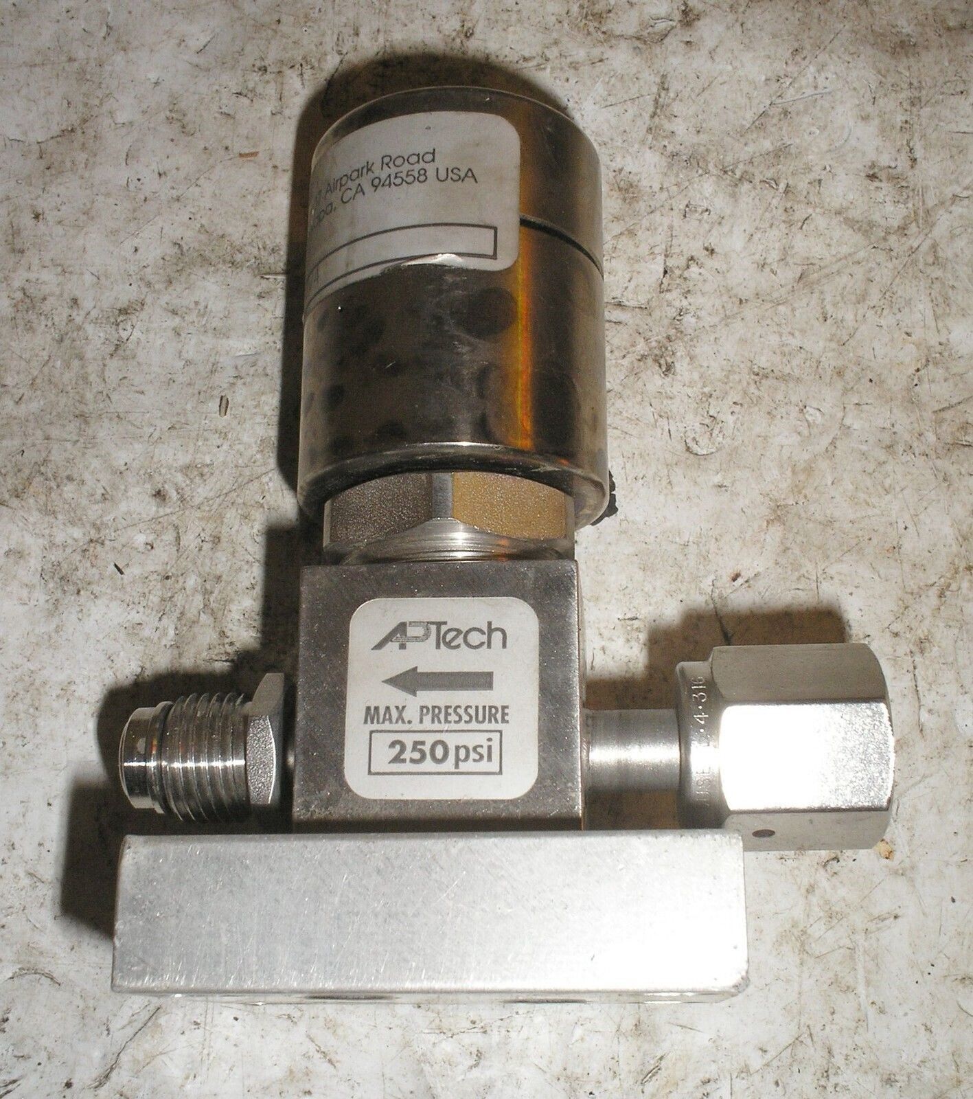 APTECH AP3550S 2PW FV4 MV4 DIAPHRAGM VALVE REGULATOR 250 PSI - Other ...