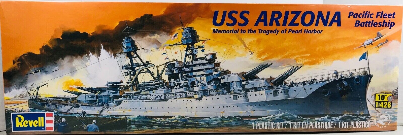 Revell USS Arizona Battleship - 1/426Scale Model Kit #85-0302 - Factory ...