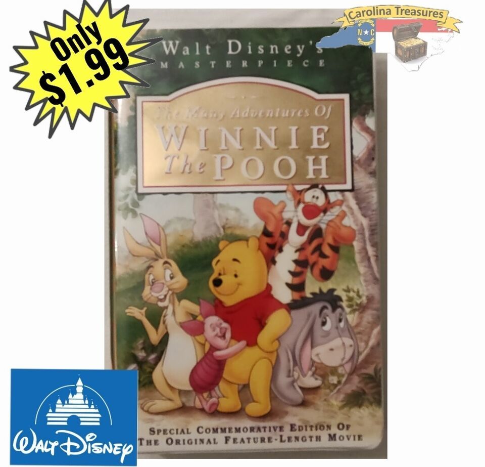 The Many Adventures Of Winnie The Pooh Vhs 1996 Vhs Tapes
