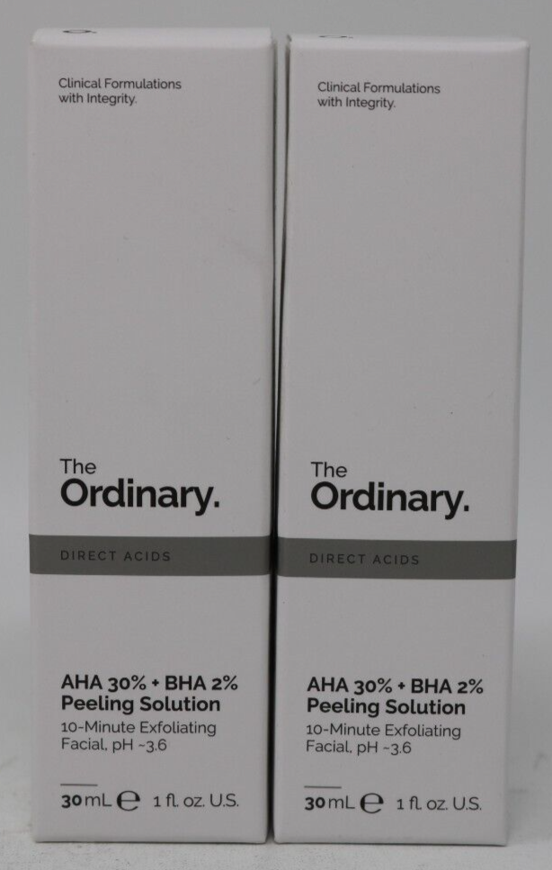 The Ordinary Direct Acids AHA 30% + BHA 2% Peeling Solution 1 fl oz Lot ...