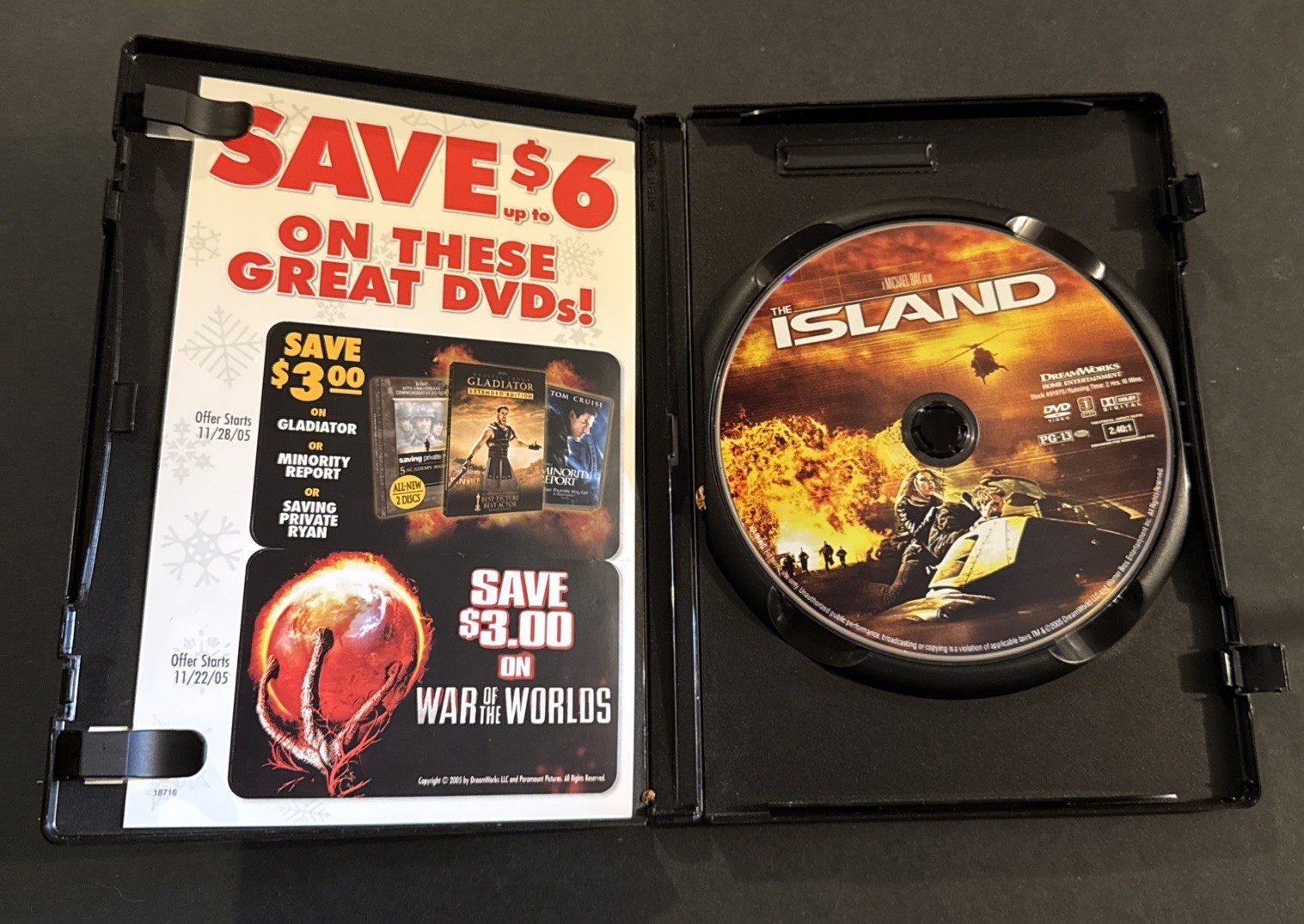 The Island (DVD, 2005, Widescreen) Scarlett Johansson - Ewan McGregor ...
