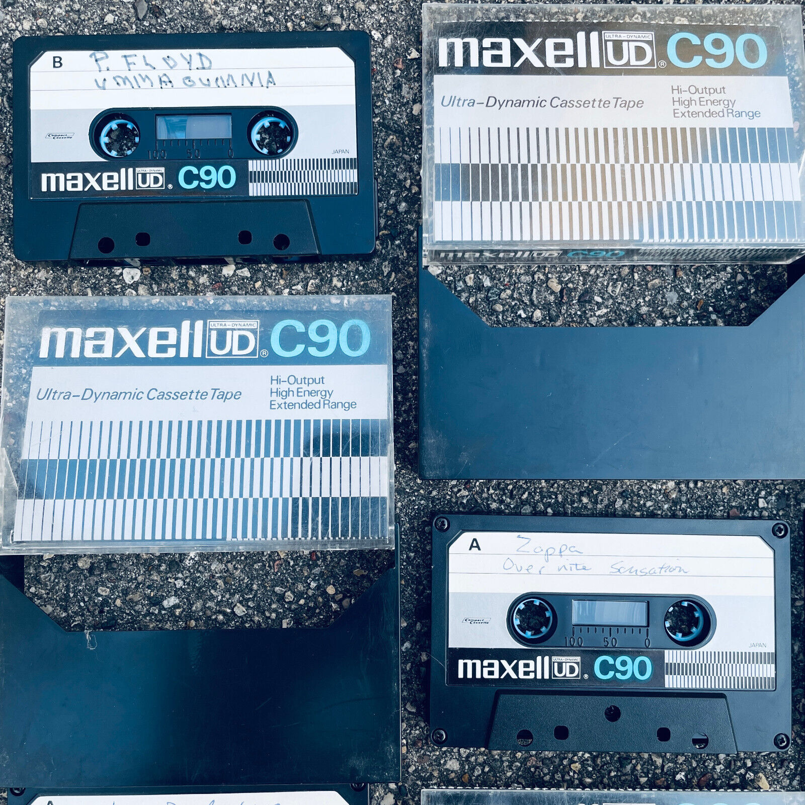 Maxell UD Ultra-Dynamic C90 Compact Cassette Lot of 6 Japan Rare Early ...