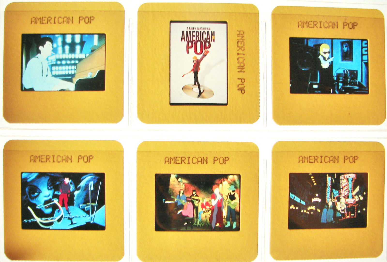 6 1981 AMERICAN POP Ralph Bakshi Original Animated Movie 35mm Press ...