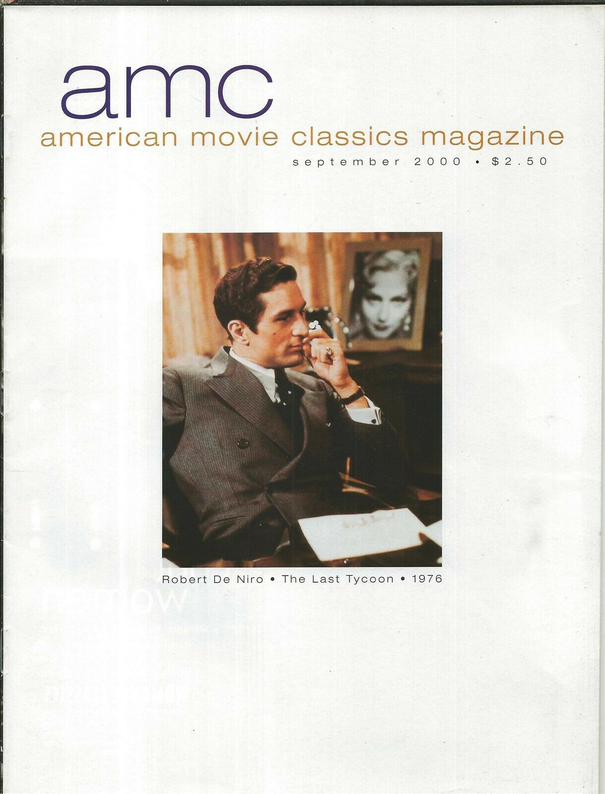 ORIGINAL Vintage Sep 2000 AMC Magazine Robert De Niro Elsa Lanchester ...