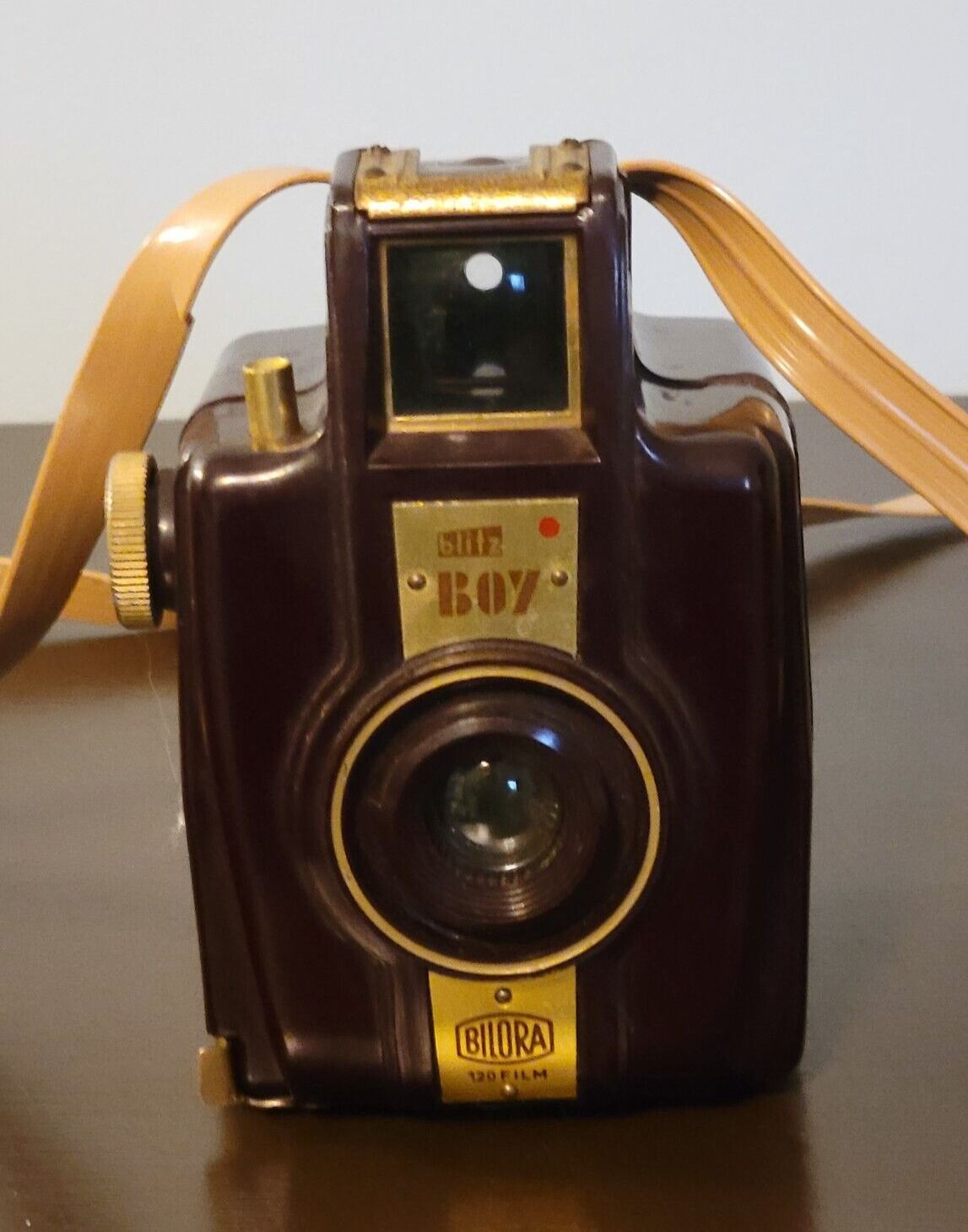 Vintage 1950's Bilora Blitz Boy Bakelite Box Camera Uses 120 Roll Film ...