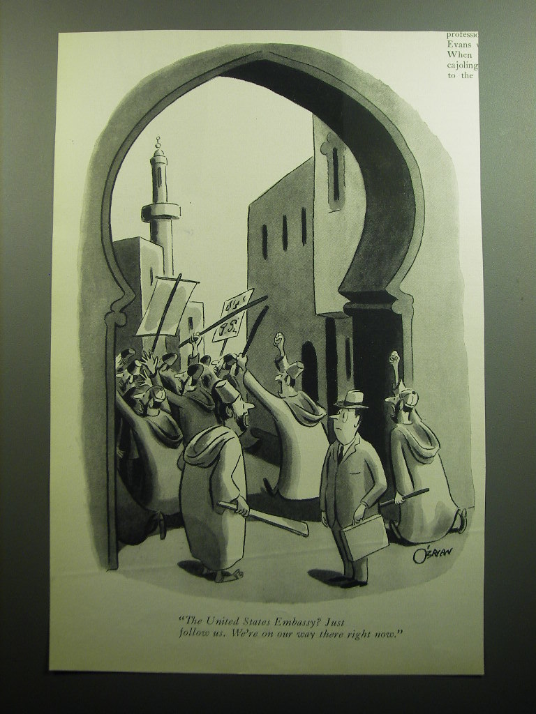 1958 Cartoon by William O'Brian - The United States Embassy? Just ...