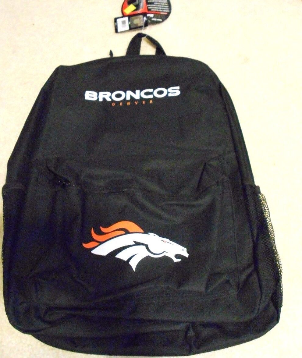 NFL 2024 NWT LICENSED Denver Broncos Large Backpack School Bag Book ...