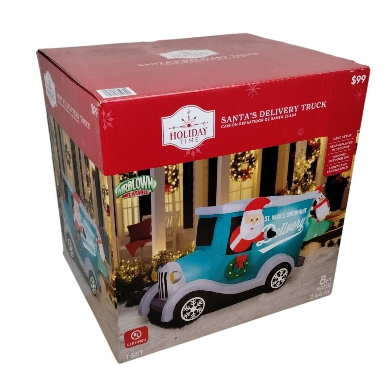 Holiday Time 8 Ft Santas Delivery Truck and similar items