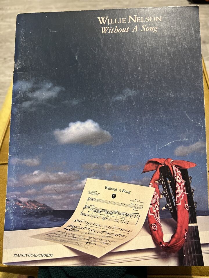1984 Willie Nelson Without A Song PVC Songbook Sheet Music SEE FULL ...