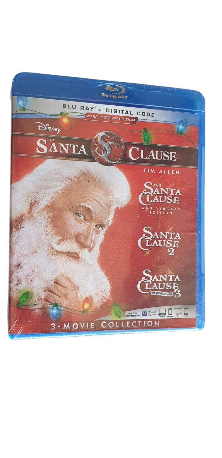 The Santa Clause Disney 3-Movie Collection Blu-ray DVD + Digital 1994 ...