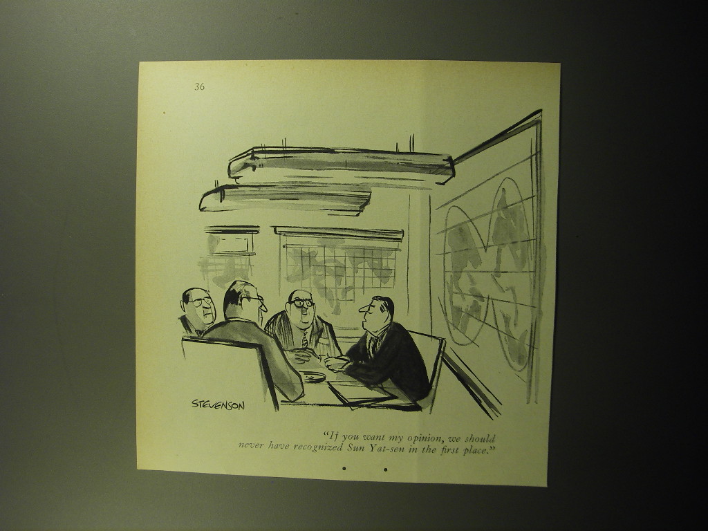 1958 Cartoon by James Stevenson - If you want my opinion - 1980-89