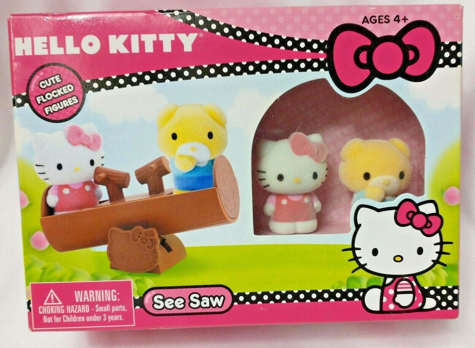 Hello Kitty Sanrio Flocked Figures See Saw Figures - Other