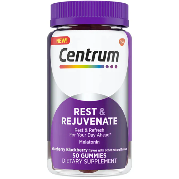 Centrum Rest & Rejuvenate Melatonin + Collagen Gummies 50 count ...