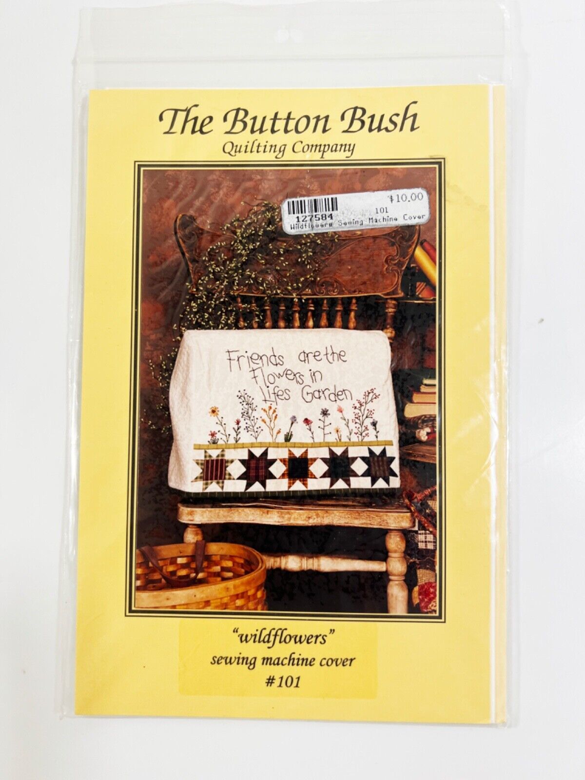 THE BUTTON BUSH QUILTING CO. Quilt Pattern - WILDFLOWERS Sewing Machine ...