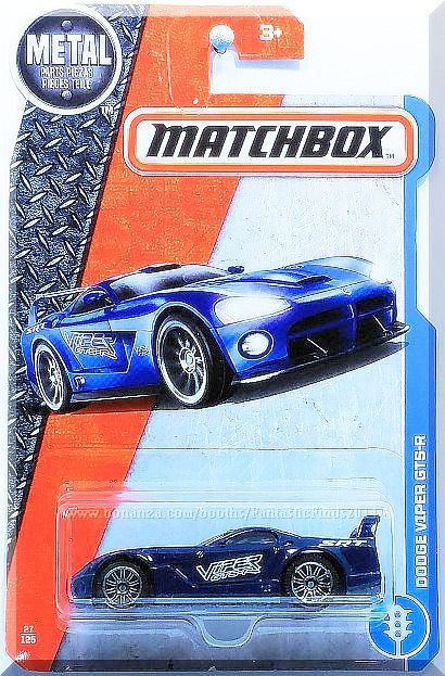 Matchbox - Dodge Viper GTS-R: MBX Adventure City #27/125 (2017) *Blue ...