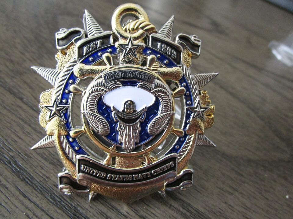 Navy Chiefs Mess Goat Locker CPO USN Compass Challenge Coin - Current ...