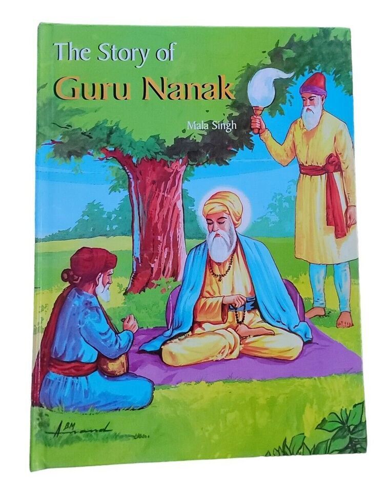 The Story of Guru Nanak Mala Singh Sikh Kids Book Colour Photos English ...