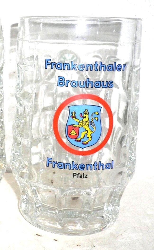 Brauerei Brauhaus Frankenthal German Beer Glass Seidel - Germany