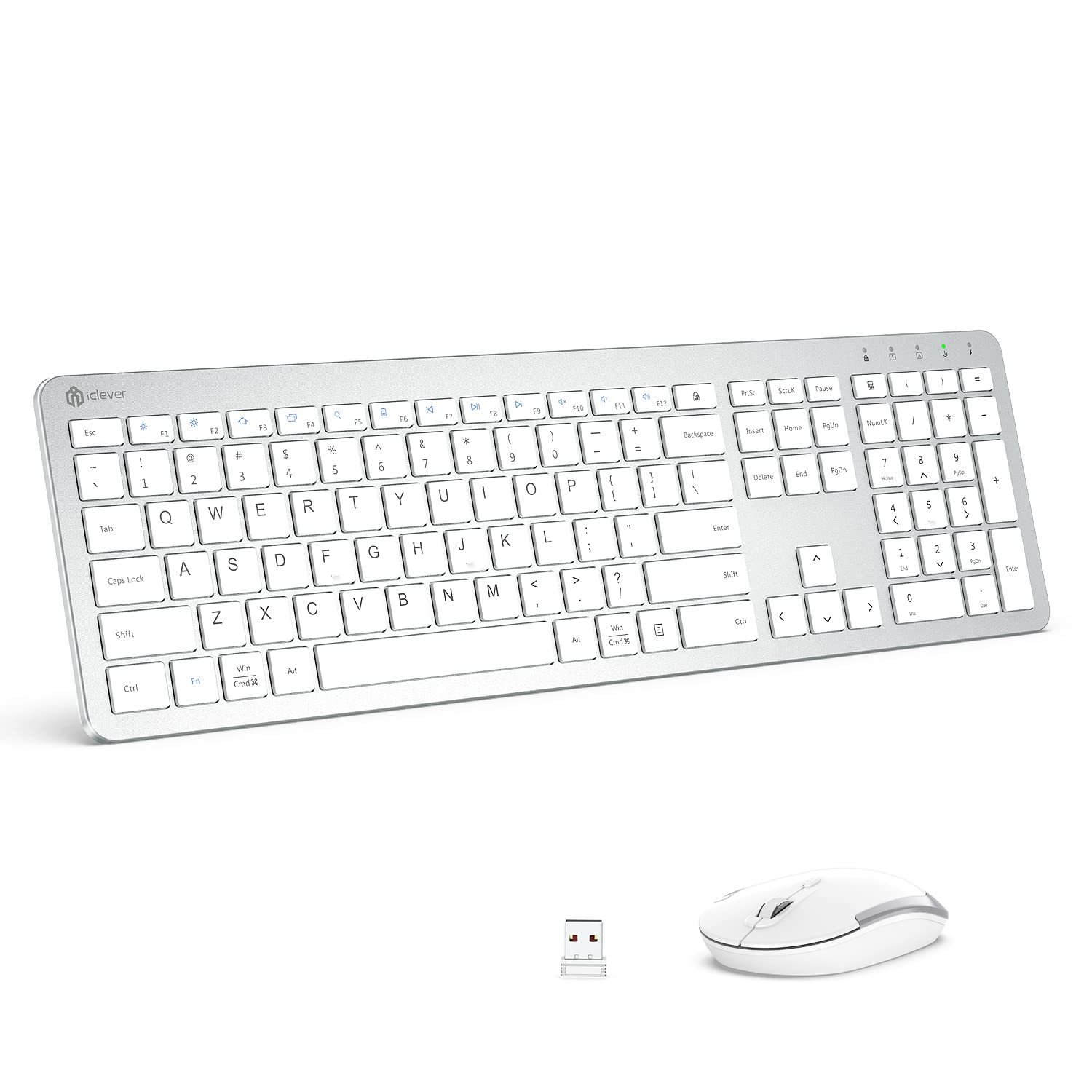 iClever GK08 Wireless Keyboard and Mouse - Rechargeable Keyboard ...