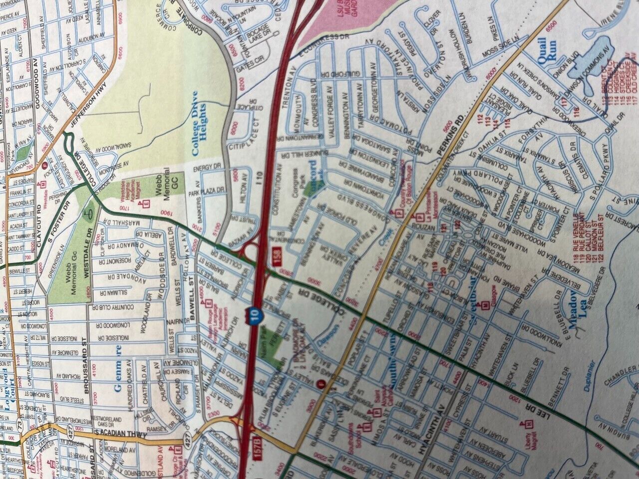 Baton Rouge LA Laminated Wall Map (FS) - Maps & Atlases