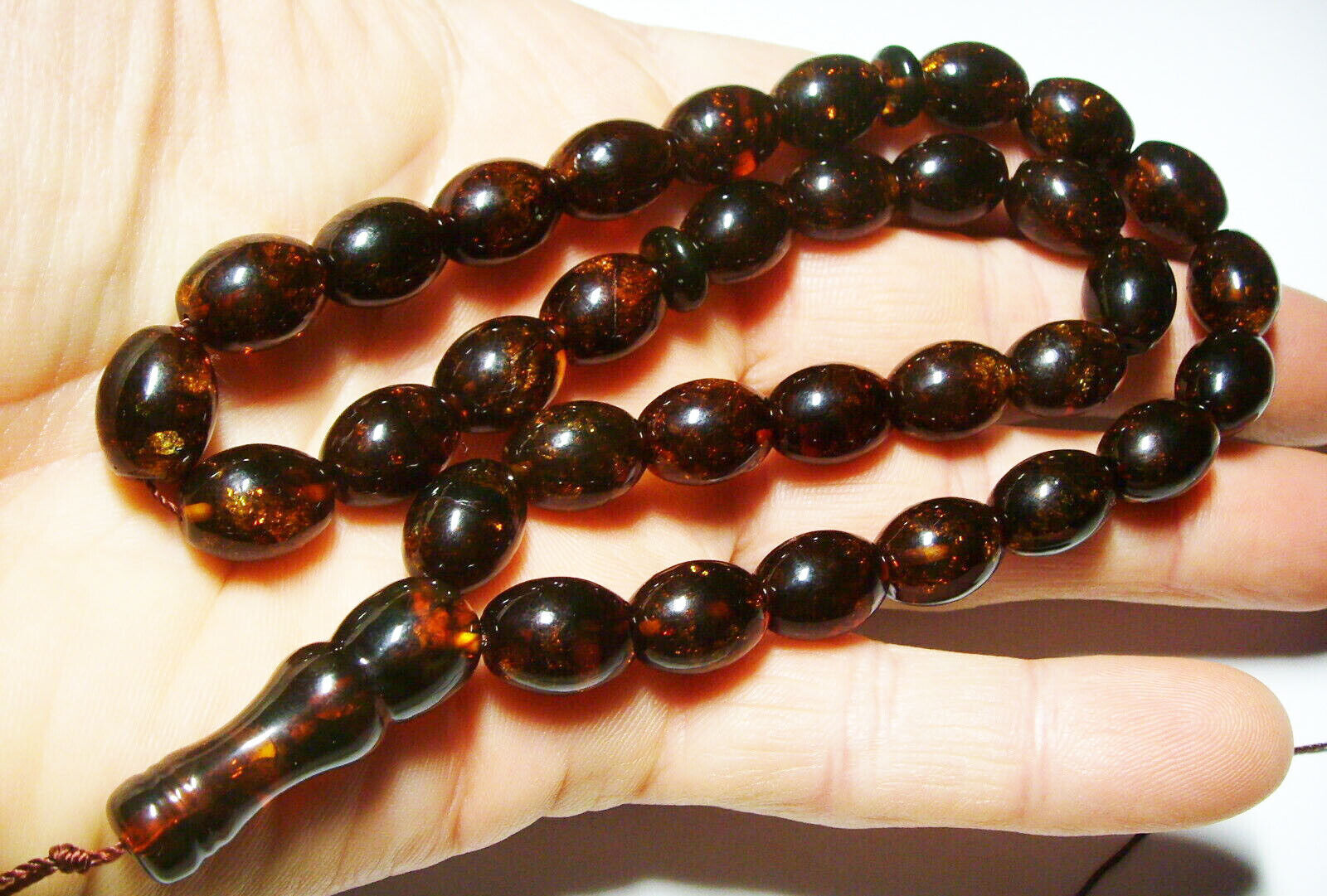 Natural Baltic Amber Prayer beads Muslim Prayer Beads Misbaha Tarboosh ...