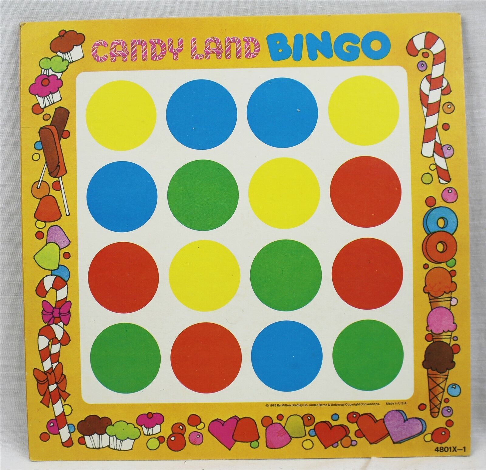 VINTAGE 1978 Milton Bradley Candy Land Bingo and similar items