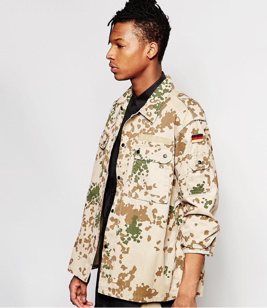 German army desert camo field shirt wustentarn military camouflage ...