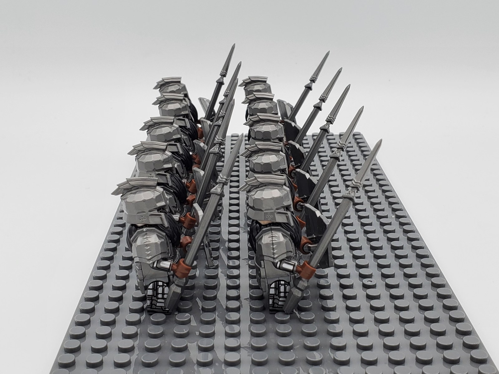 LOTR Dwarf Heavy Spear Infantry Army Set 10 Minifigures For Lego ...