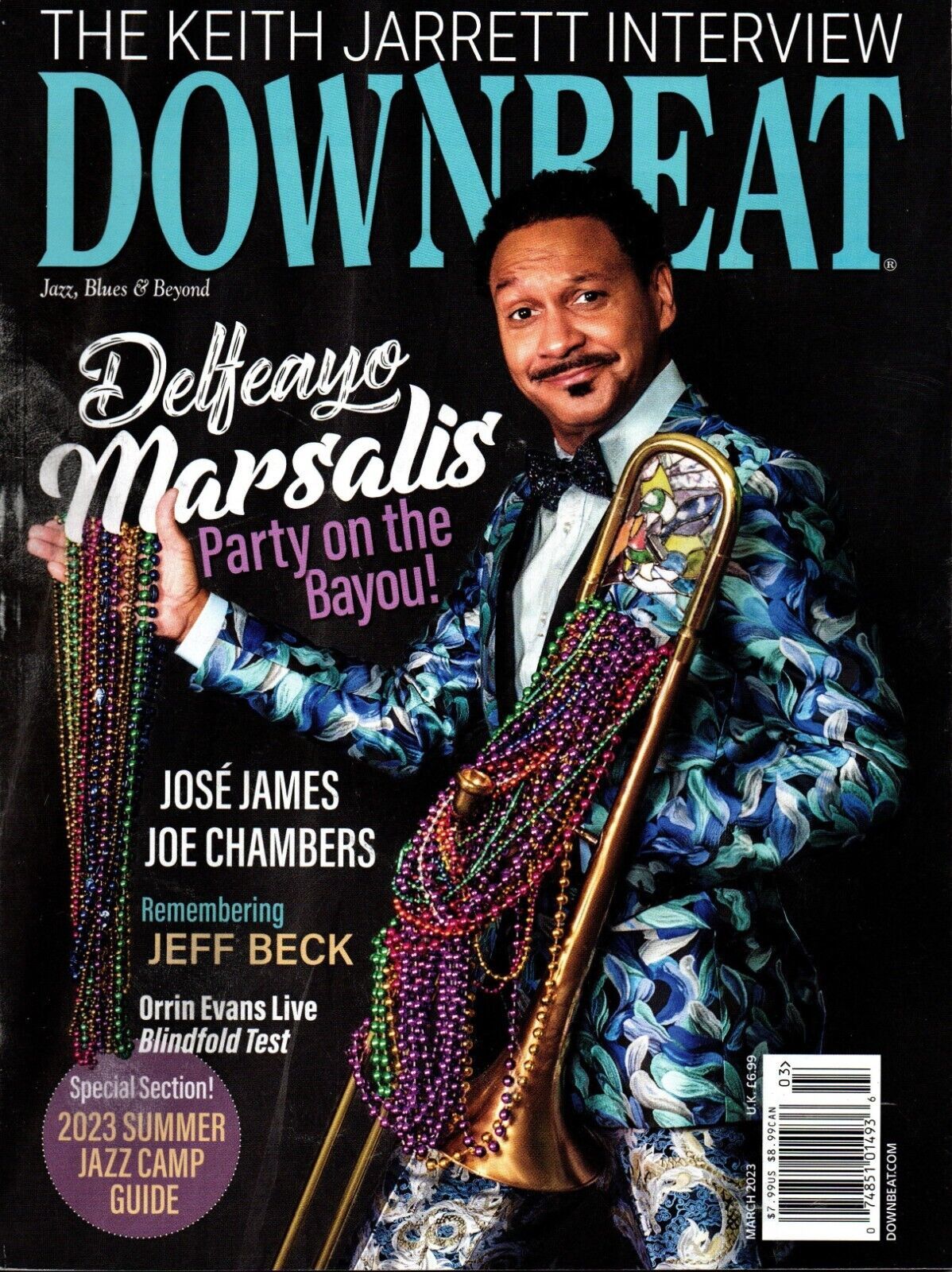 Downbeat Magazine March 2023 Delteayo Marsalis Party on the Bayou ...