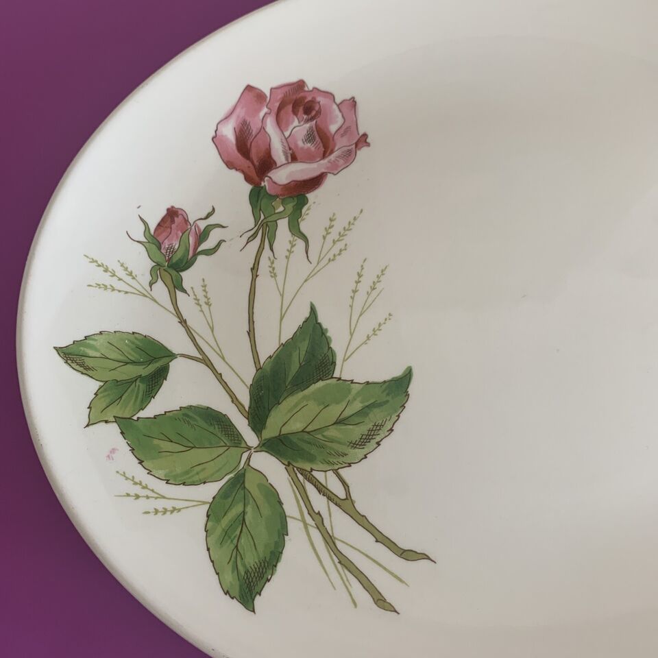 Knowles 1940's Tea Rose Platter 14.75 in x and 8 similar items