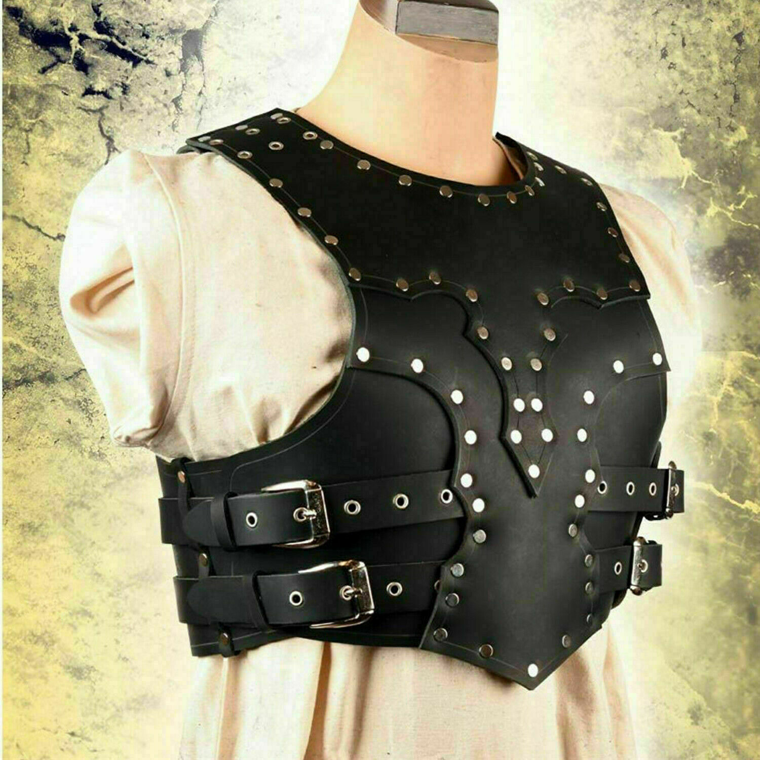 Necromancer Armour LARP costume leather costume Medieval outfit Leather ...
