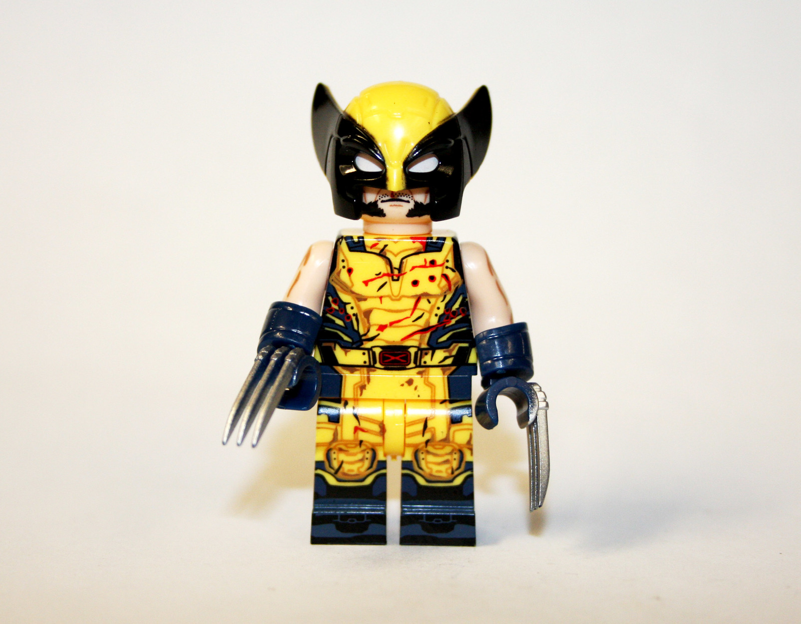 Movie Minifigure Wolverine Deadpool 3 Marvel Bloody Battle Damage Fast ...