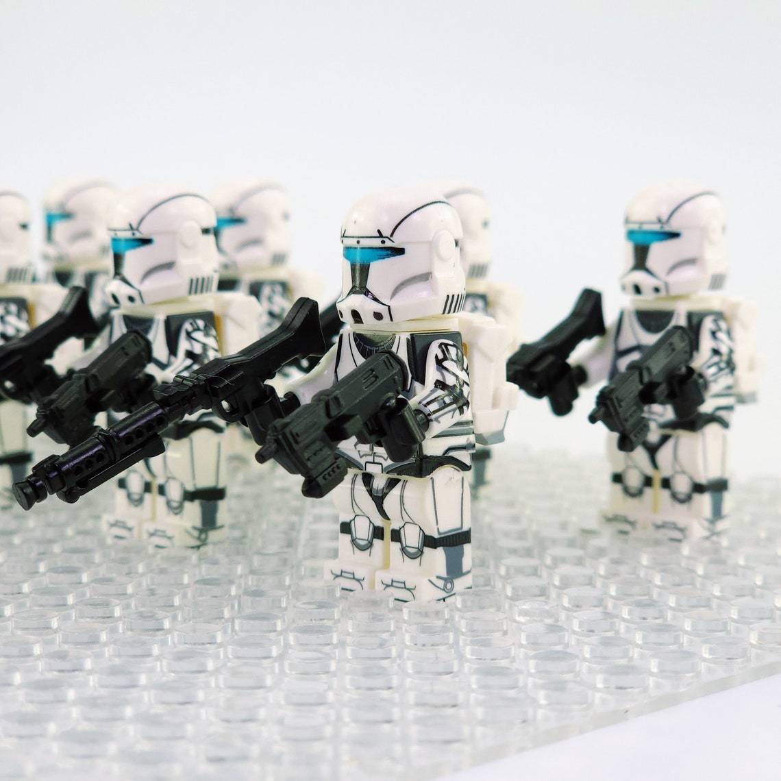 10pcs Star Wars White Squad Commando Clone Commandos Minifigures Toys ...