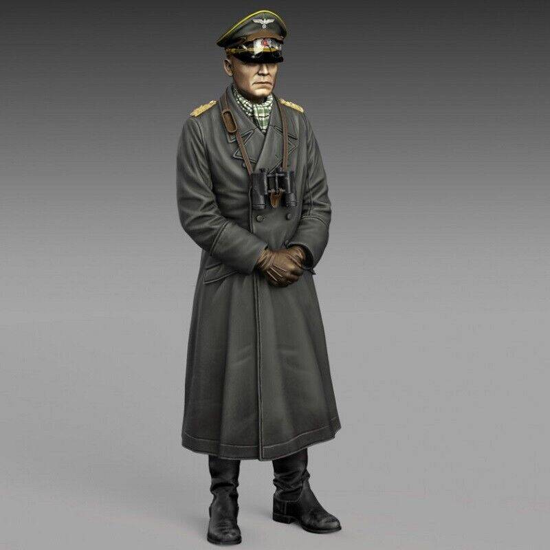 1/35 Resin Model Kit German Officer Rommel WW2 Unpainted - Figures