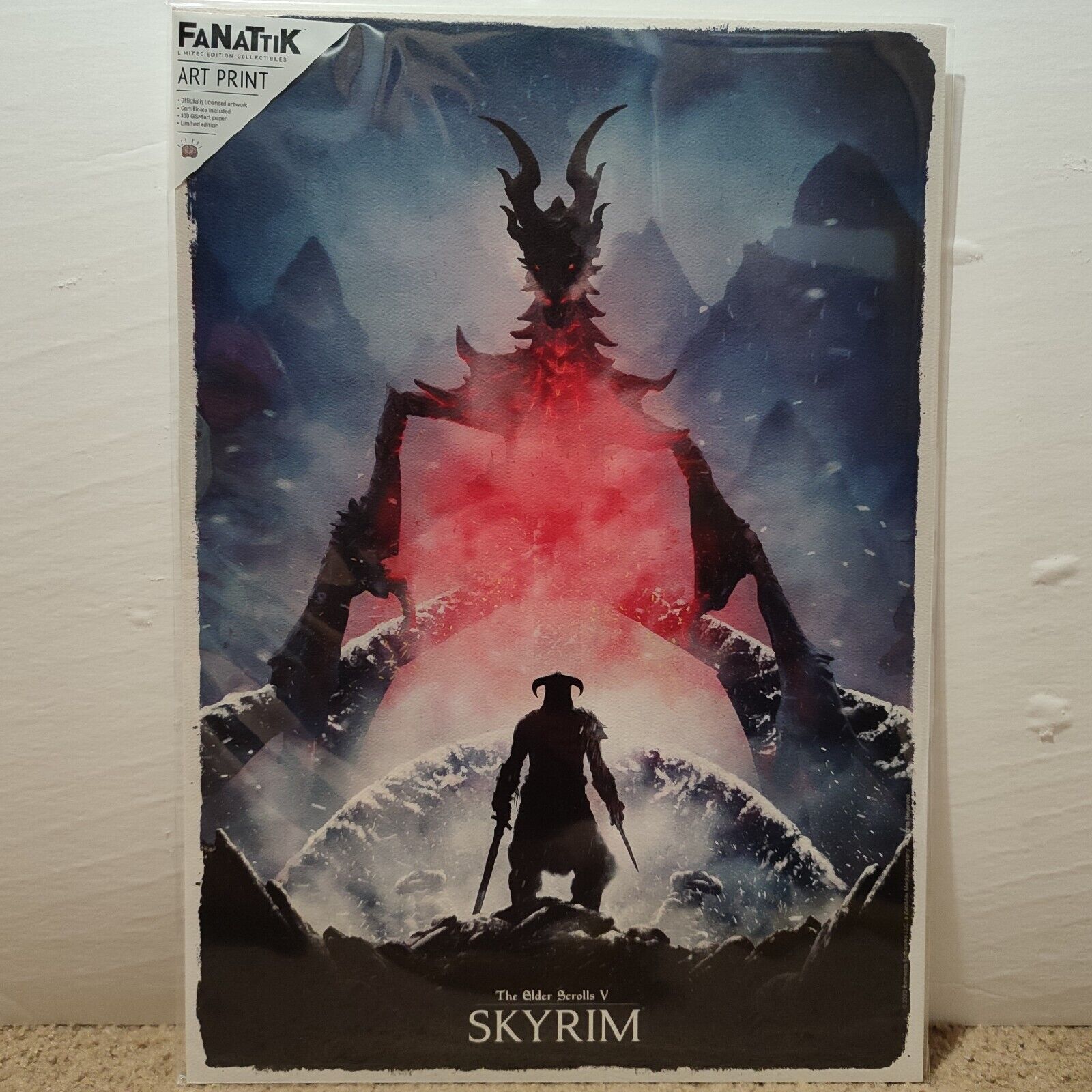 The Elder Scrolls Skyrim Limited Edition Art Print & Certificate Of ...