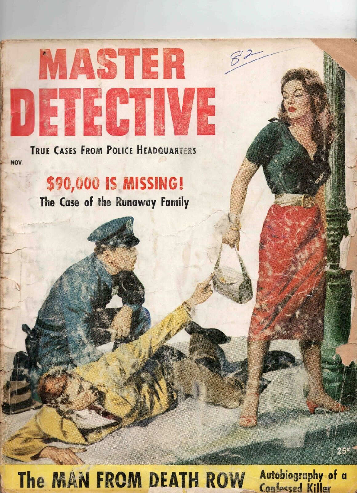 VINTAGE 1955 Master Detective Magazine Vol 51 #2 MacFadden GGA - Magazines