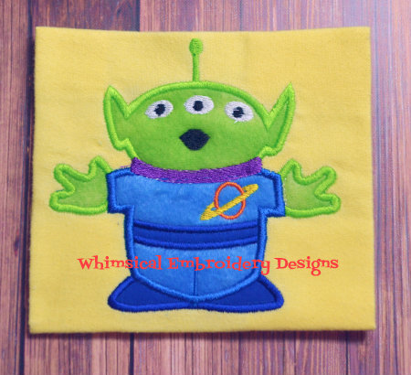 Alien Toy Story Applique Machine Embroidery and similar items