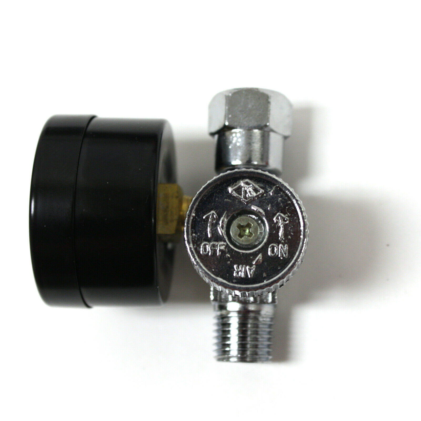 Inline Air Pressure Regulator With Gauge Brass Construction 160 Psi New ...