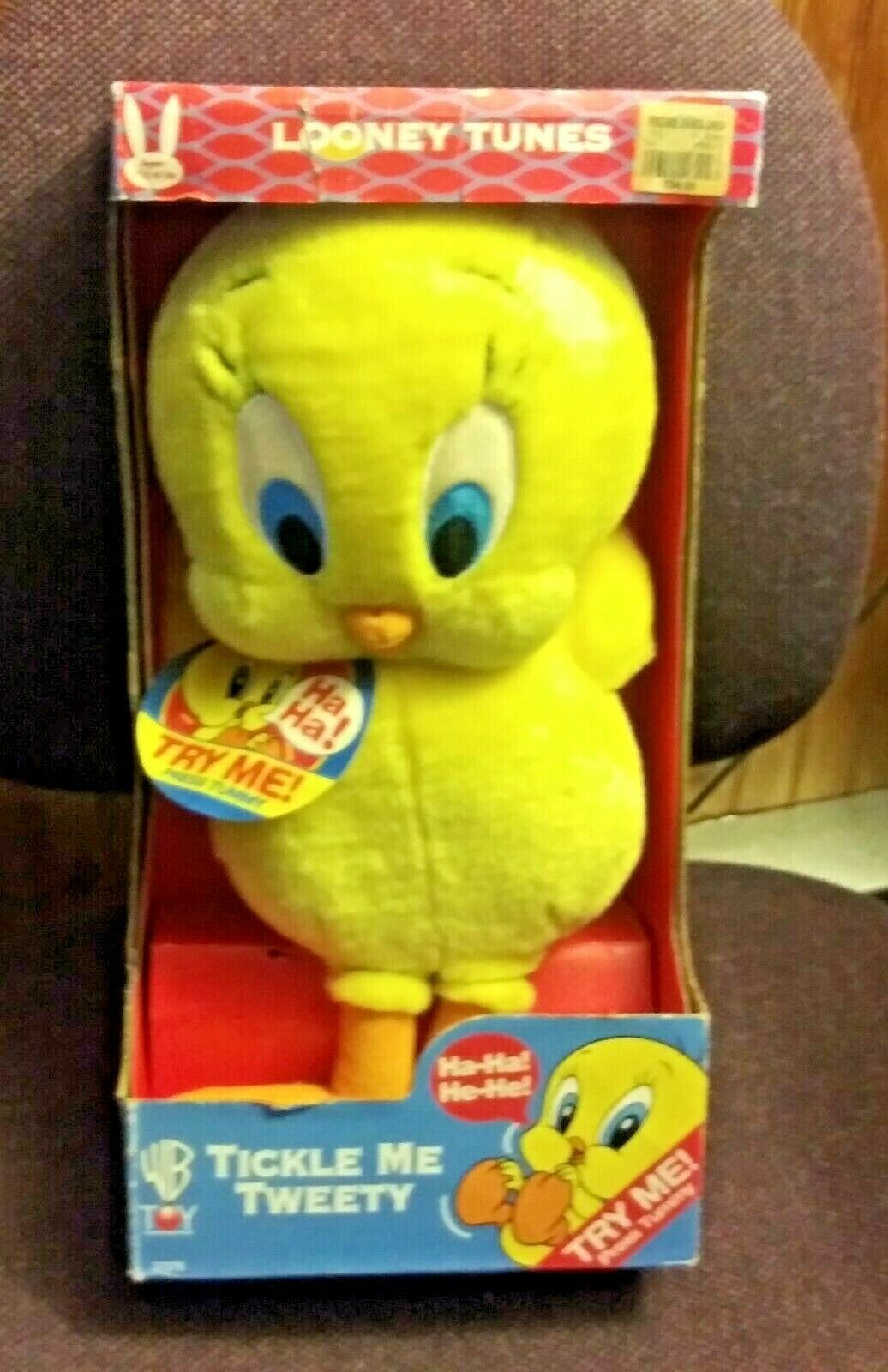 Looney Tunes Tickle Me Tweety Stuffed Plush 1997 - Animation Art ...