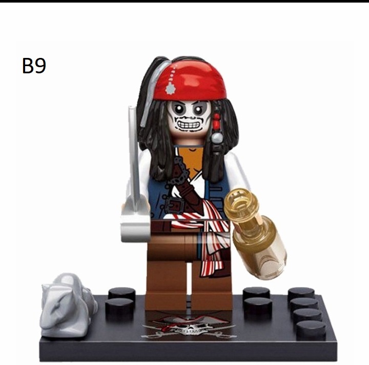 Jack Sparrow Minifigures Pirates of the Caribbean - Custom Figure ...