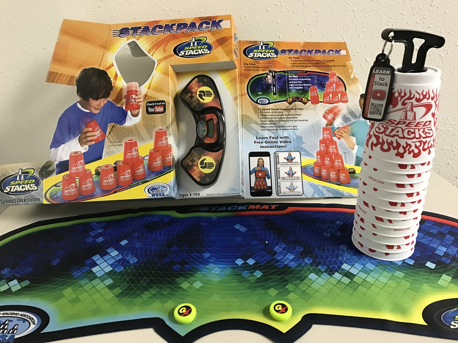 Speed Stacks 12 White Flame Competitor 4" Cups - Games