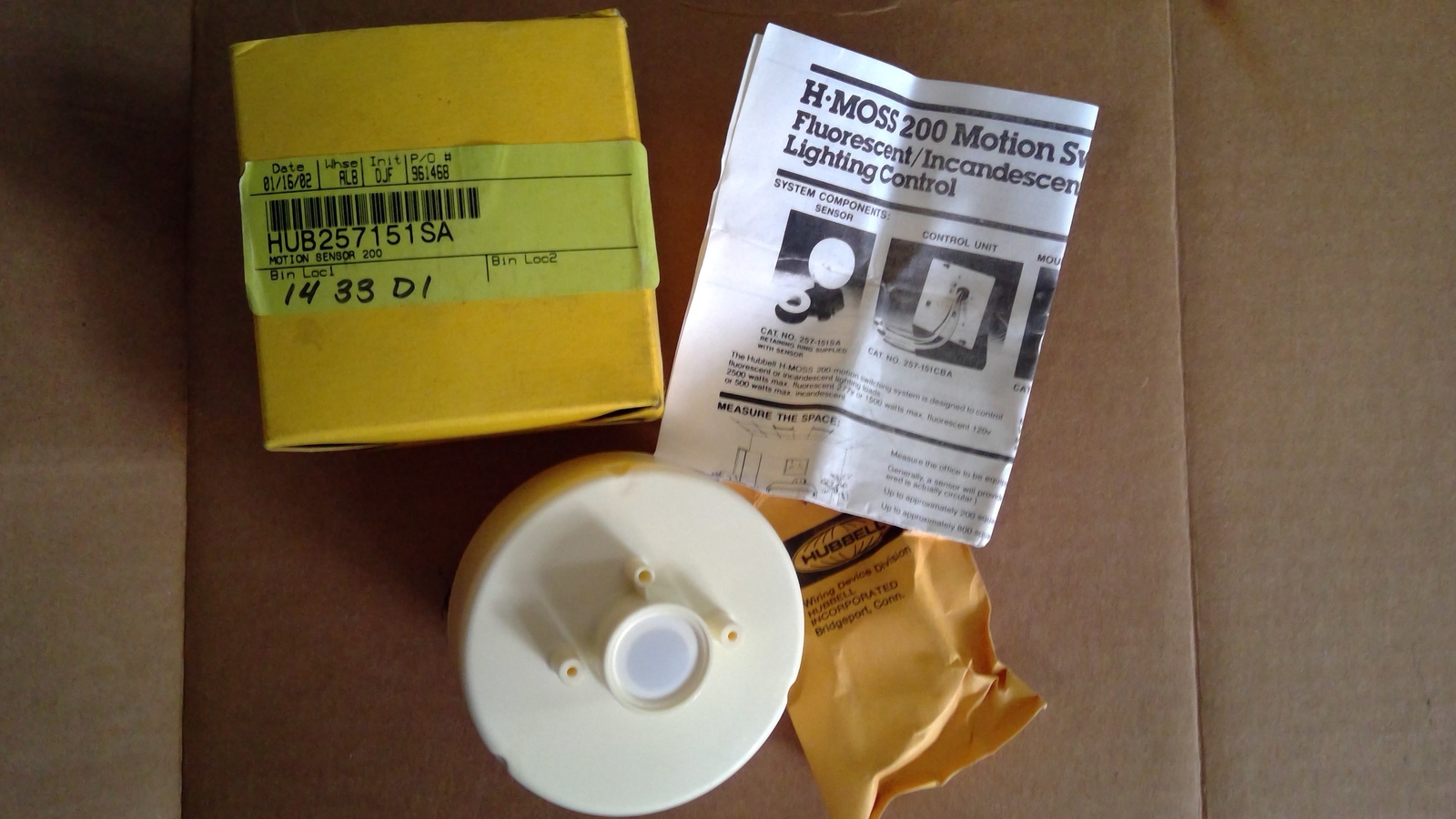 Hubbell H-MOSS 200 257151SA Motion Detector System For Lighting - Other ...
