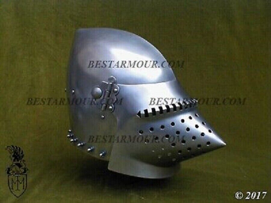 Medieval 18GA SCA LARP Bascinet Helmet Pig and 50 similar items