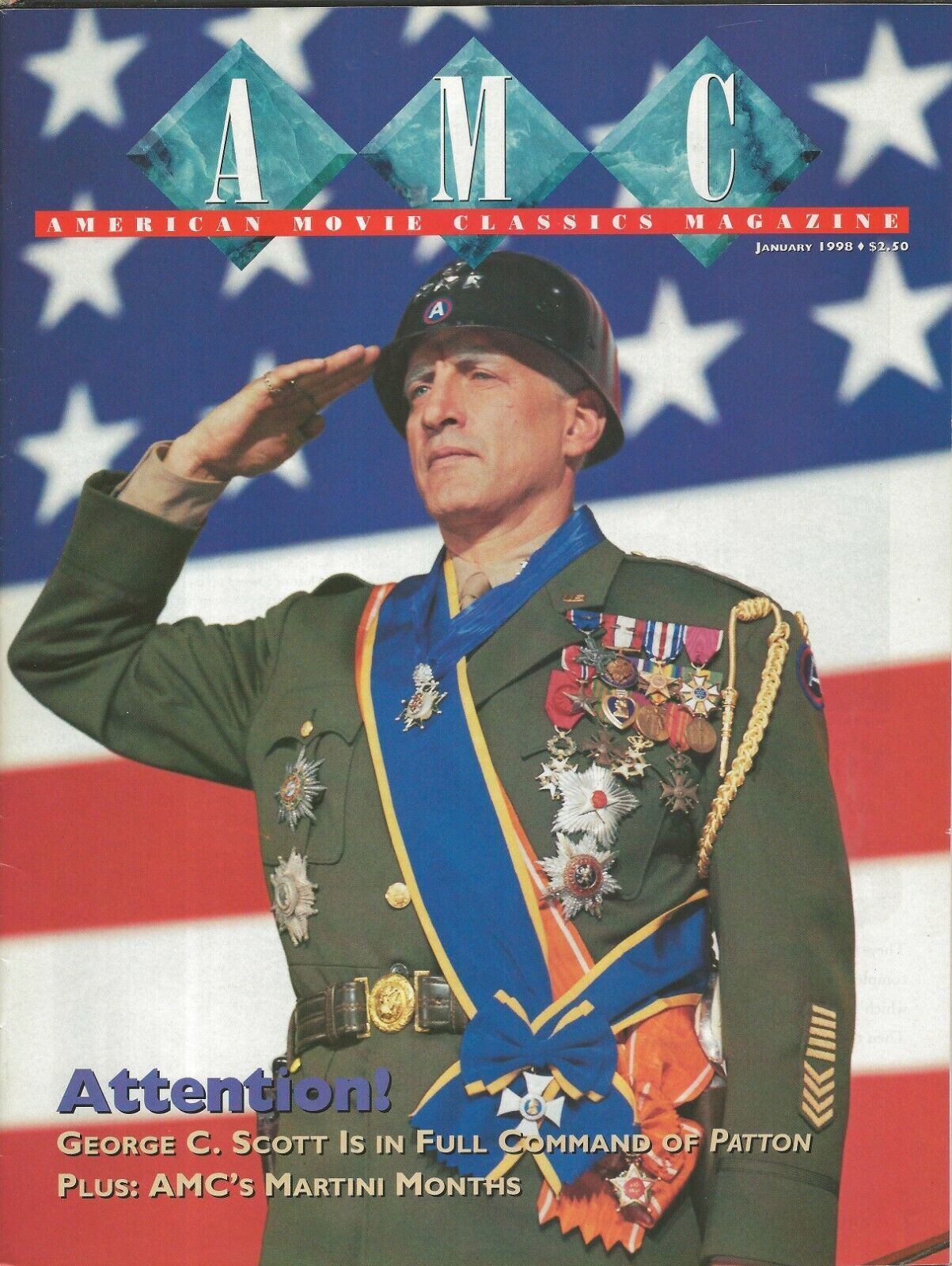 ORIGINAL Vintage Jan 1998 AMC Magazine George C Scott Patton Sidney ...