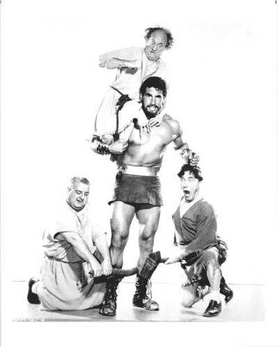 The Three Stooges Meet Hercules 1962 Larry Moe and Joe Samson Burke ...