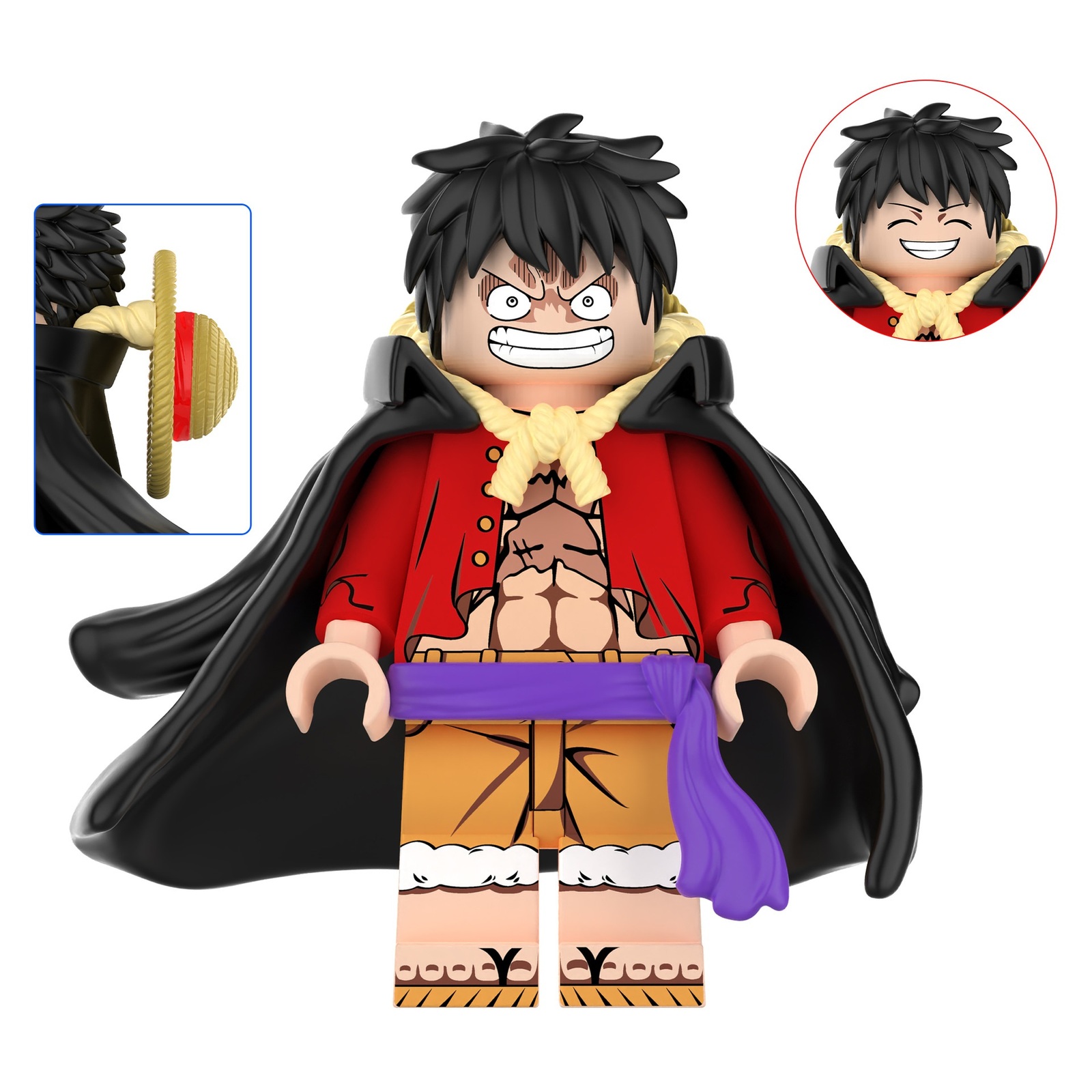 Luffy (Wano Country Arc) One Piece Lego Compatible Minifigure Bricks ...